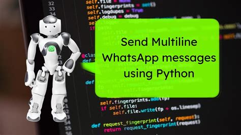 send multiline whatsapp messages using python youtube