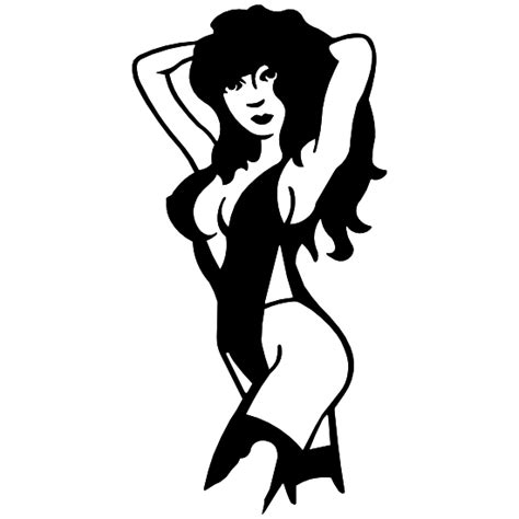 pretty lady posing sticker