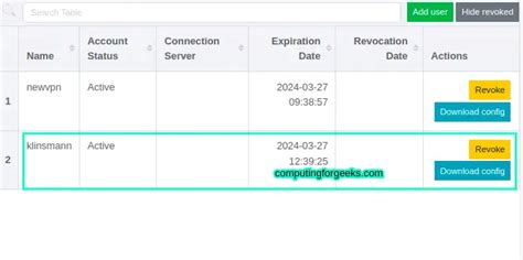 how to manage openvpn server with ovpn admin web ui computingforgeeks