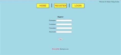 free download online voting system project in php with