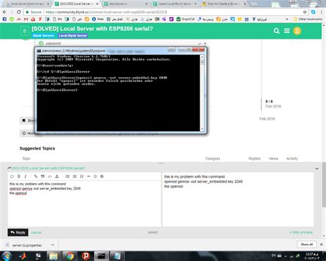 solved local server error the command openssl is either misspelled