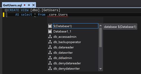 sql database project import an existing database