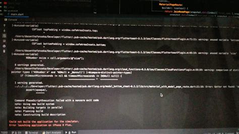 xcode cant run my flutter project on ios mobile device
