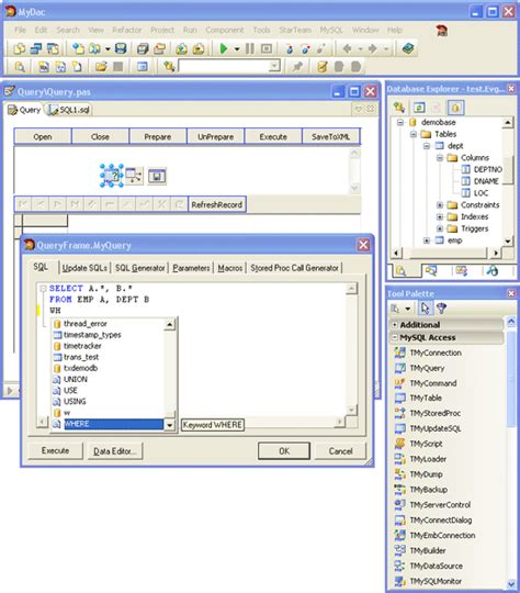 how to connect mysql database in delphi