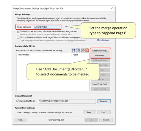 appending pages from multiple pdf files into a single document