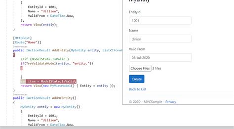 passing model into the view in asp core mvc stack