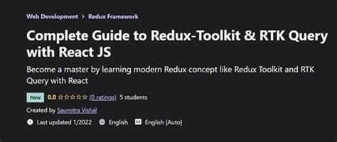 complete guide to redux toolkit and rtk query with react js