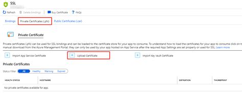 node js use ssl certificate in azure function app with