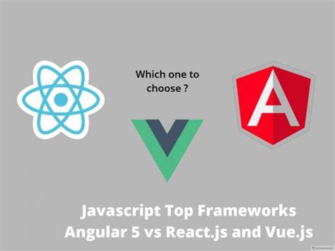 comparison between javascript top frameworks react vs