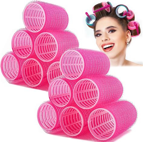 Hair Rollers 12 Pack Self Grip Salon Hairdressing Curlers