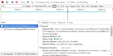 data binding treegrid asp syncfusion