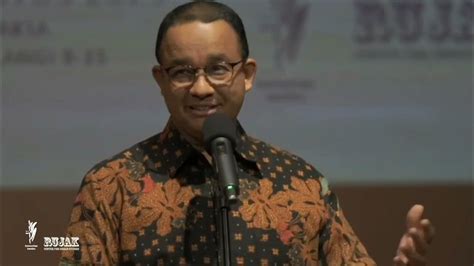 Sambutan Anies Baswedan Pada Peluncuran Buku Kota Kota Indonesia Youtube