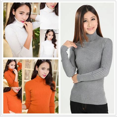 New 2023womens Turtleneck Leggings Long Sleeved Pullovers Thickened