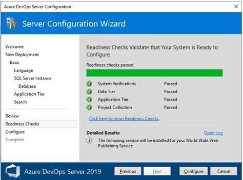 install and configure a single server azure devops