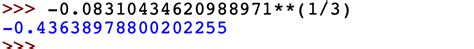 cube root in python different in shell stack overflow