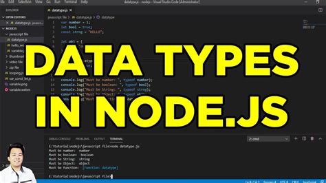 node js data types i tutorial in node js youtube