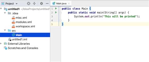 cannot run a helloworld on intellij idea java lang