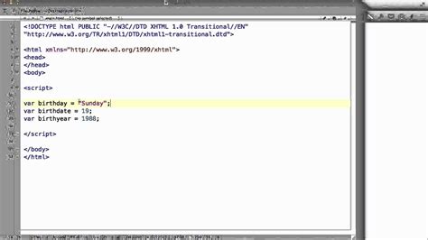 javascript 04 variables youtube