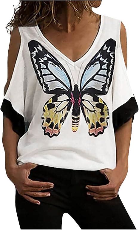Damen Bluse Sommer Longshirt Sexy V Ausschnitt Blusen Tops Symmetrisch