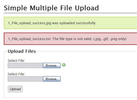 simple php jquery premium multiple file upload