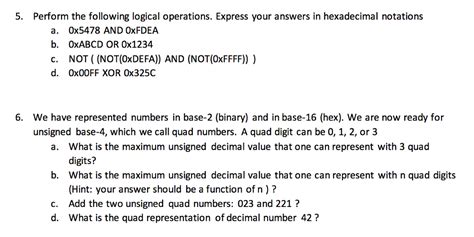 solved what operations can be used to convert the binary