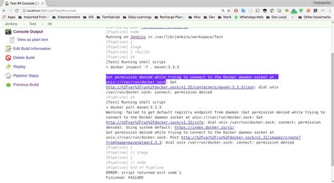 docker got permission denied while trying to connect to the docker