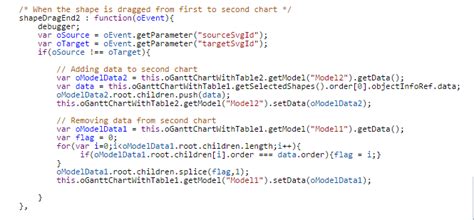 gantt chart in sap ui5 drag and drop functionality between 2 charts
