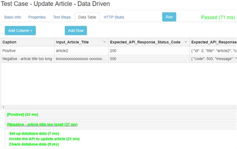data driven testing api test base