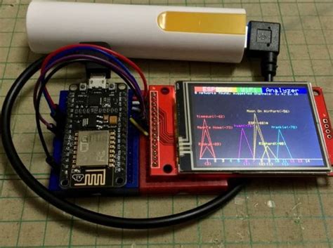 visualise the wifi signals around you with esp8266 and