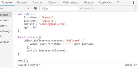 javascript object defineproperty method example