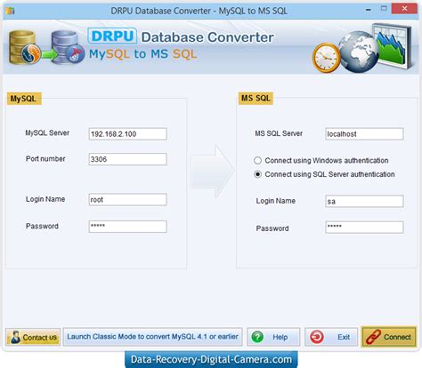 Mysql To Mssql Database Converter Software Converts Mysql Records To