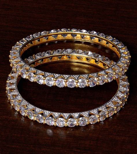 Gold Plated American Diamond Aaa Quality Cz Embellished High End