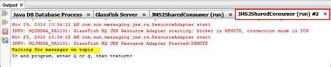 java ee 7 implementing jms 2 0 shared subscription in java se environment