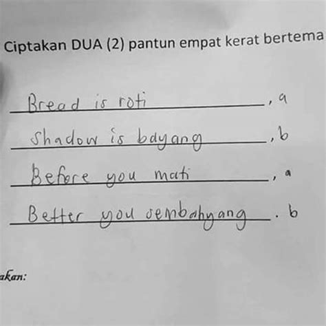 Viral 32 Puisi Berantai Lucu Untuk 5 Orang