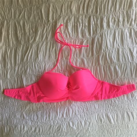 Victorias Secret Neon Pink Bikini Top Gem