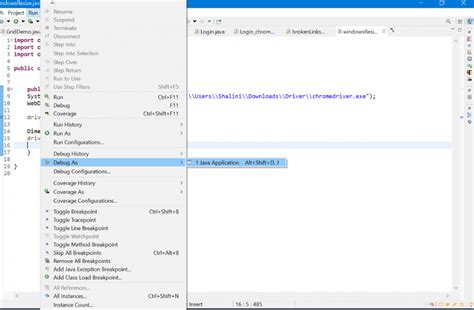 how to use breakpoints for debugging in selenium webdriver lambdatest
