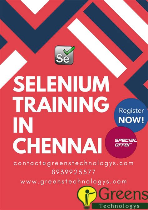 selenium training in chennai with images software