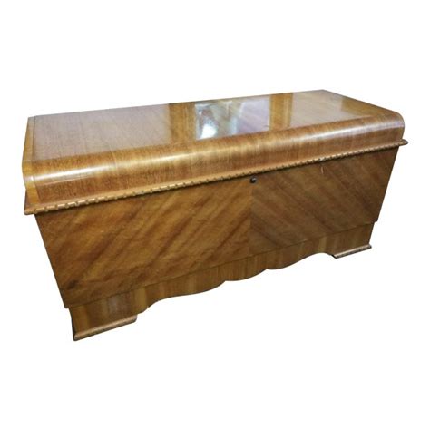 1950s Art Deco Waterfall Lane Cedar Chest Chairish