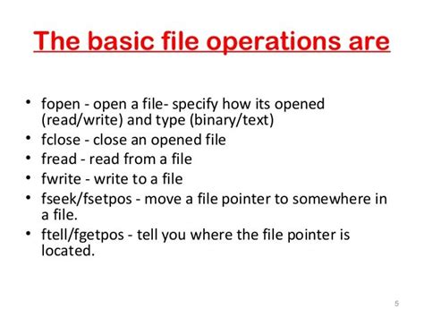 file handling in c