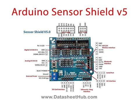 Arduino Sensor Shield V5 Expansion Board Datasheet Hub