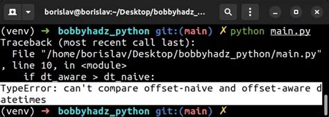 can t compare offset naive and offset aware datetimes [fix] bobbyhadz