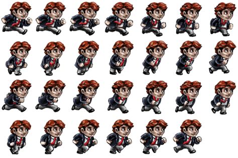 4 frame original sprite set or animation usable for alerts and