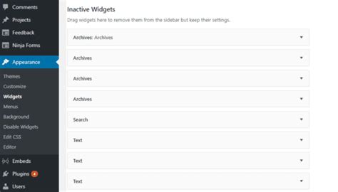 how to disable wordpress widgets you re not using elegant themes blog