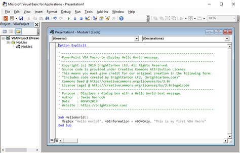 how to use vba in powerpoint a beginner s guide brightcarbon