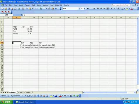 sobolsoft com how to use excel foxpro import export and convert software