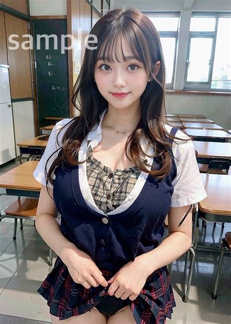 124 Aiイラスト Aiアート Aiグラビア Ai写真aiセクシー 美女 美少女 エロ可愛い コスプレ 制服 写真l版 印刷物 ｜売買された
