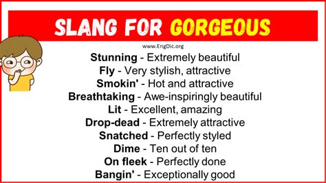 20 Slang For Gorgeous Their Uses And Meanings Engdic