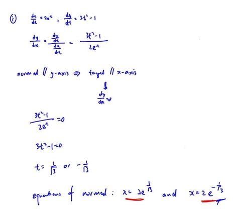 A Level H2 Math Parametric Equations 5 Essential Questions