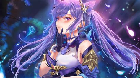 Purple Hair Keqing Hd Genshin Impact Wallpapers Hd Wallpapers Id