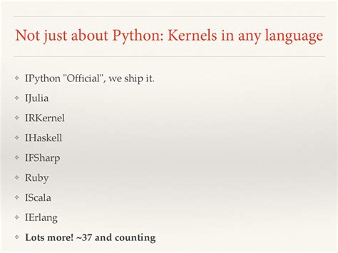 ipython and project jupyter a language independent